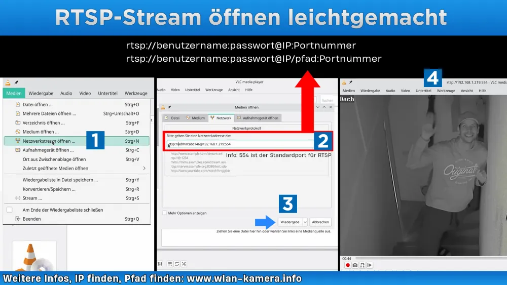 RTSP Stream mit VLC öffnen - Ganz einfach | Überwachungskamera-Berater